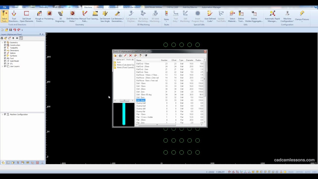 Alphacam Basics - Array