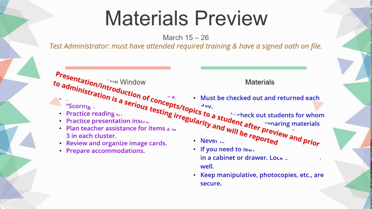STAAR Alternate 2 Test Administrator Training 2021
