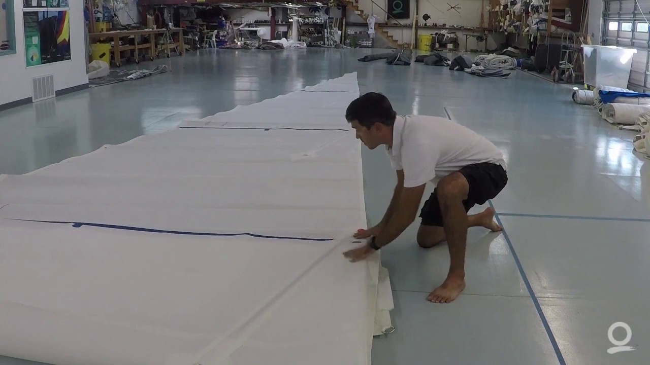 How to Fold Sails: Leech Fold