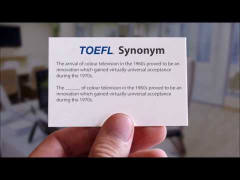 TOEFL Synonym Lesson 1