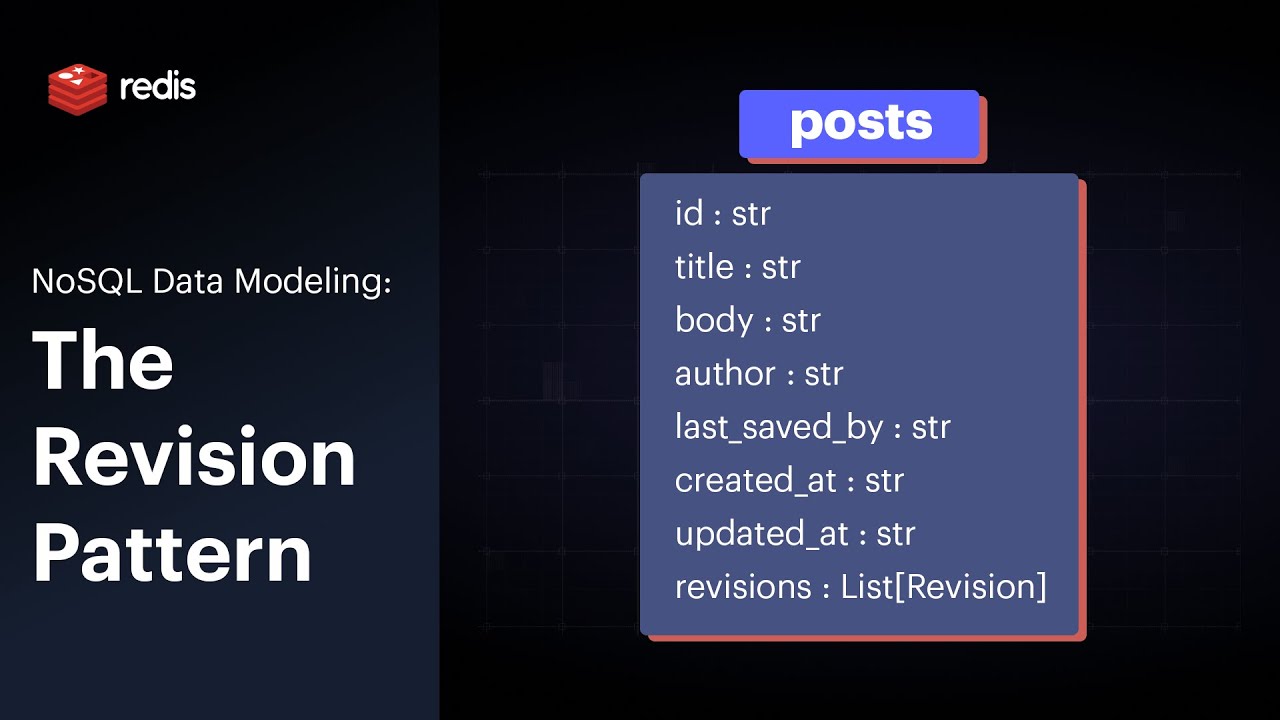 The Revision Pattern: NoSQL Data Modeling