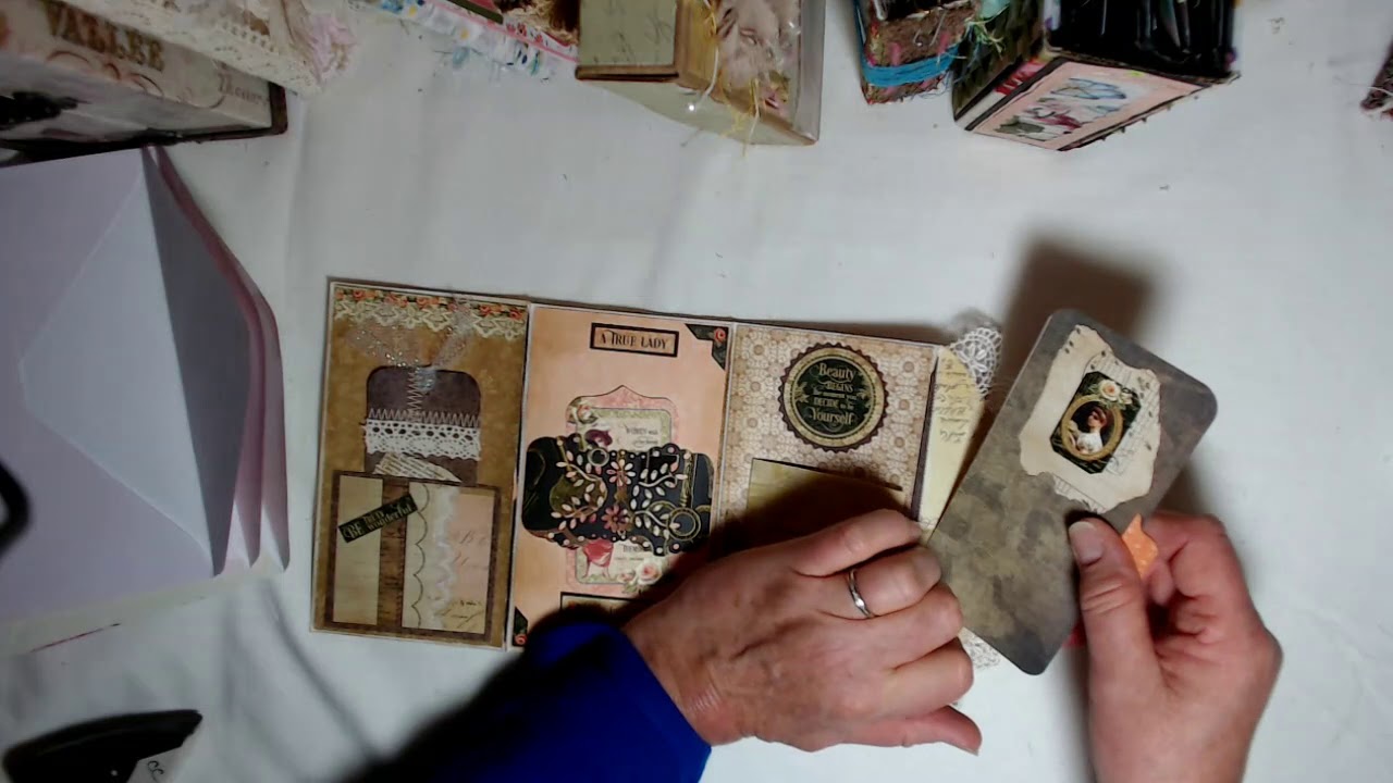 Trifold envelope booklet tutorial