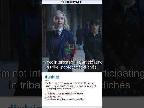 Disdain - Meaning, Pronunciation, Usage | Learn English with TV Shows - Wednesday