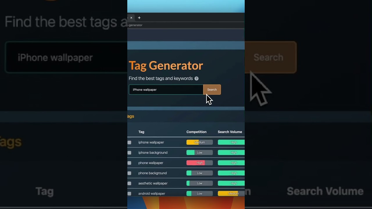 How to find the best Etsy tags for your listing! Optimize your Etsy shop with the Tag Generator.
