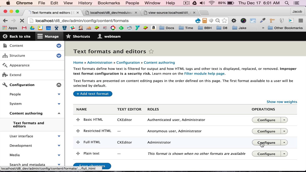 Drupal: TOC filter 8.x-2.x - Site Builder - Demo