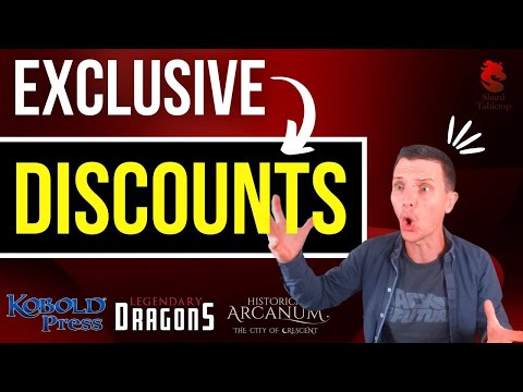 All discounts in one place! For 5th edition Dungeons and Dragons - Kobold press, jetpack7, Shard,...