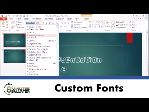 Download / Install Custom Font for PowerPoint Presentations or Word Documents