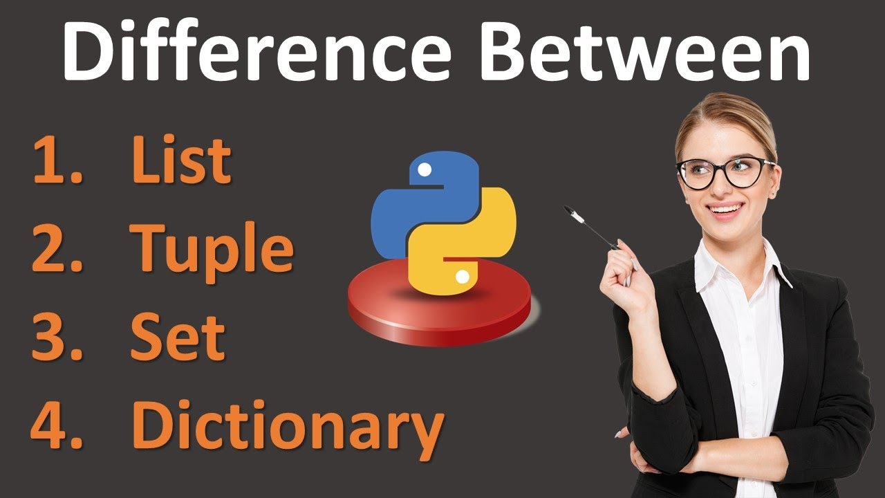 [HINDI] Python Tutorial | Difference between list, tuple, set, and dictionary in python