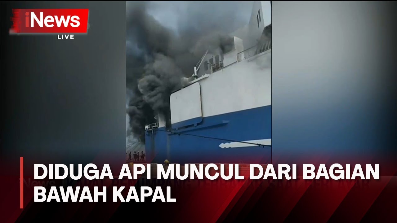 Kapal KMP Mutiara Berkah I Terbakar saat Berlayar di Cilegon, Banten