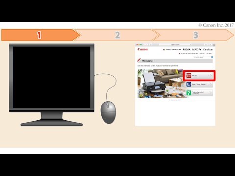 Connecting the printer and a computer - 1/3 (Mac OS) (TS3100 series / E3100 series)