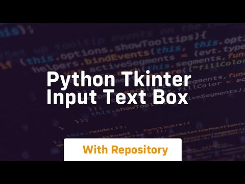 python tkinter input text box