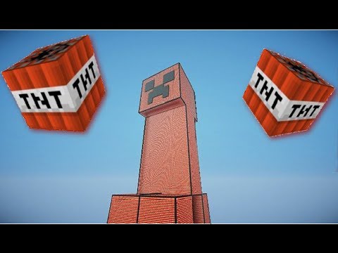 Giant TNT Creeper - 60,000 TNT Blocks!!! Minecraft Project