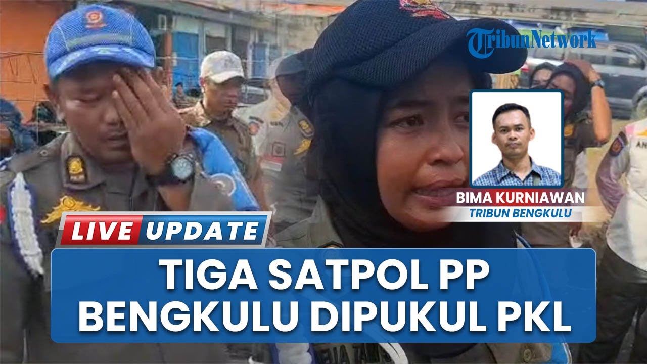 Penertiban PKL Berujung Ricuh, Satpol PP Jadi Korban Lagi Kena Lemparan ...