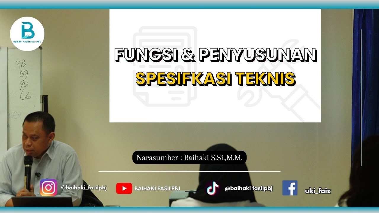 Apa Fungsi & Penyusunan Spesifikasi Teknis ????