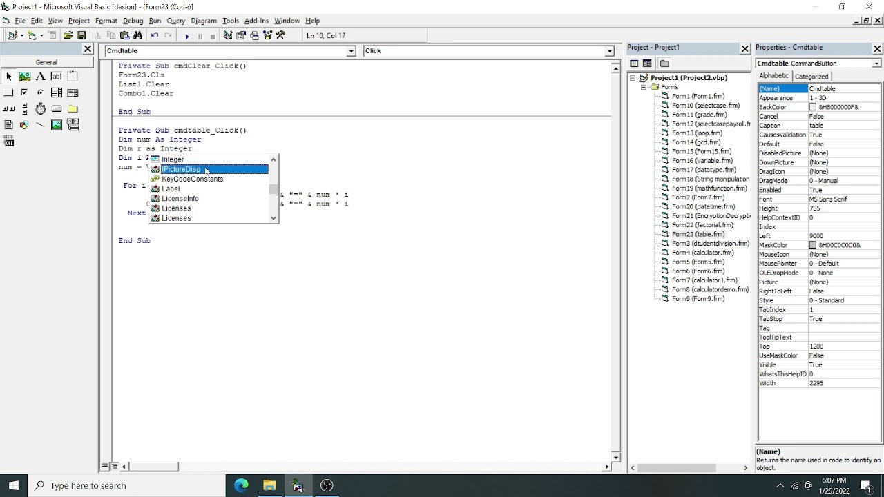 VB program using ListBox and ComboBox