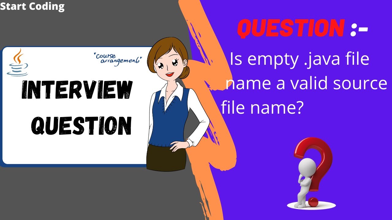 Java interview question | Is empty .java file name a valid source file name? | simple example
