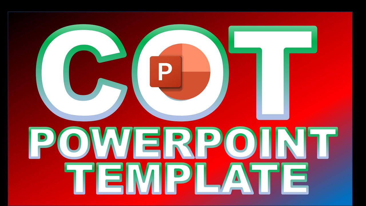 COT POWERPOINT LESSON TEMPLATE