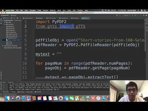 Convert PDF to Text and then to Audio Python