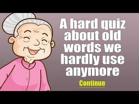 Quiz about Old Words