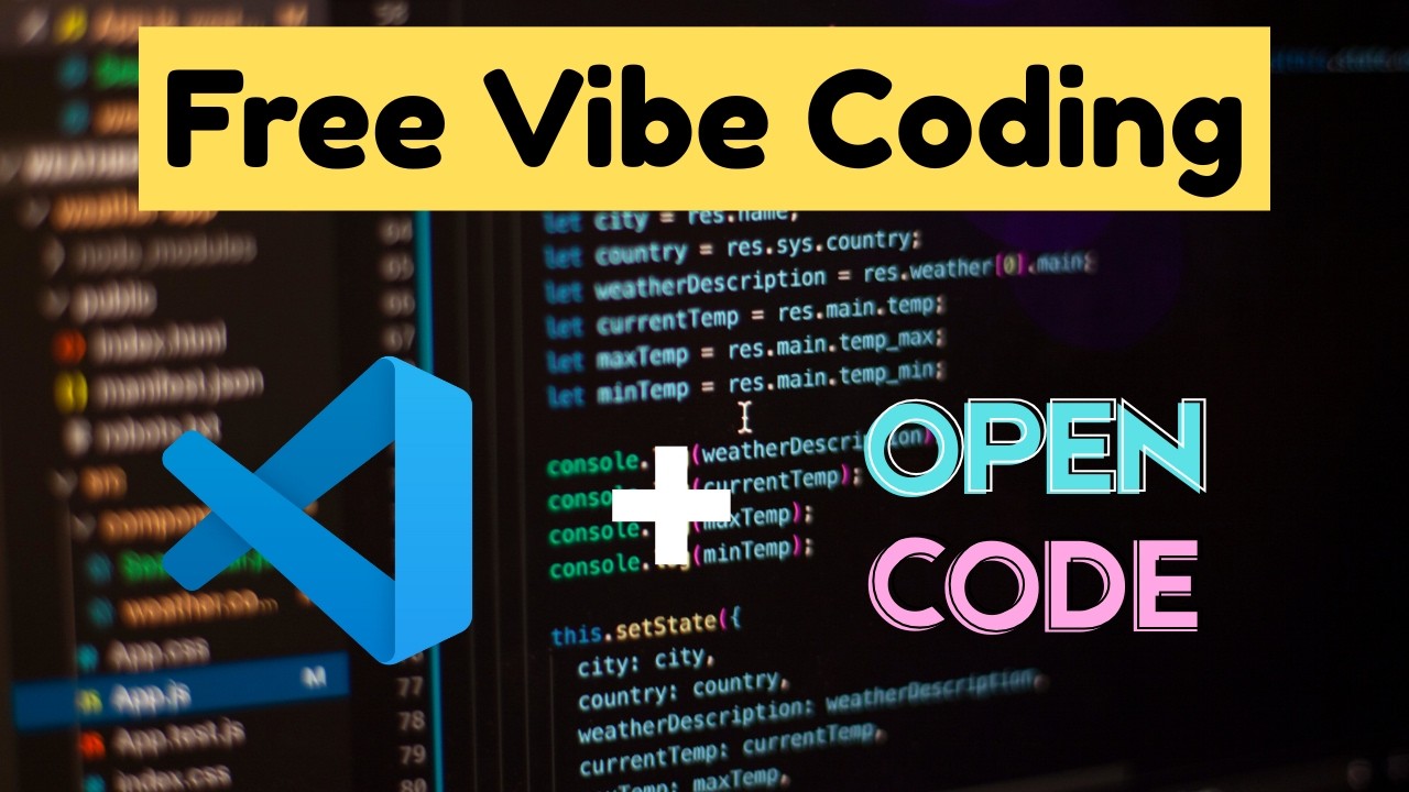 FREE Vibe Coding in VS Code using OpenCode | 100% Free