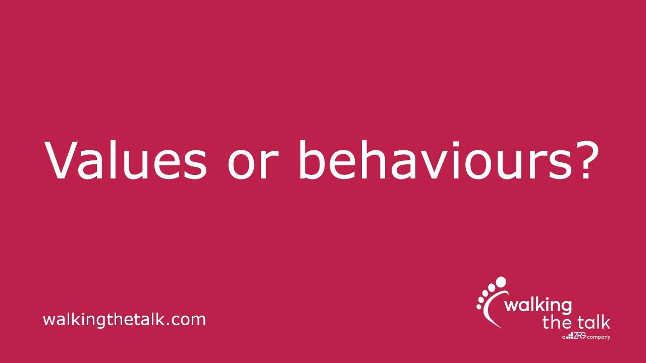 Values or behaviours?