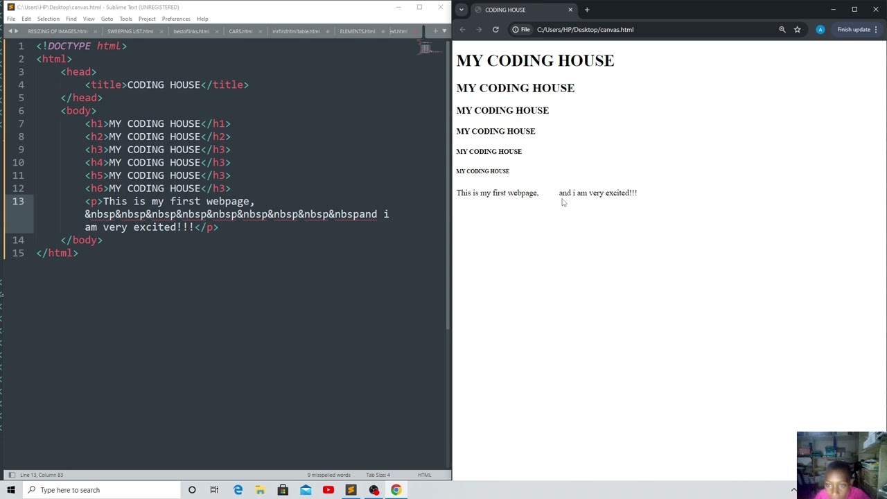 How to Add Spacing in HTML Coding | HTML Tutorial for Beginners