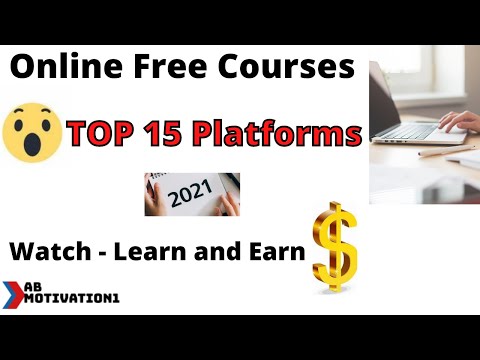 TOP 15 ONLINE FREE COURSES PLATFORMS | 2021 Best Online Course Platforms