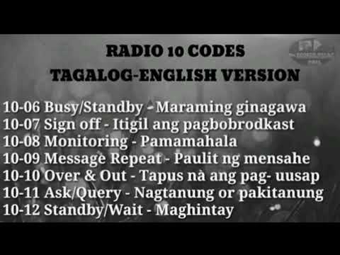 Radio 10 codes para mga new security or mag apply palang mahalaga Ang 10 codes.