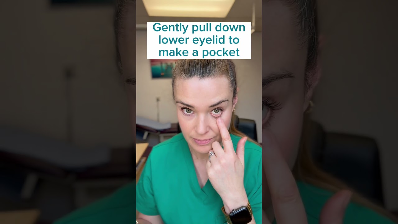 A doctor shows you how to properly use eye drops #healthtips