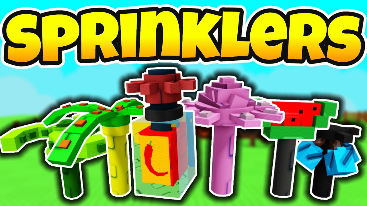 All New Sprinklers In Grow a Garden