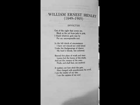 Invictus, by William Ernest Henley