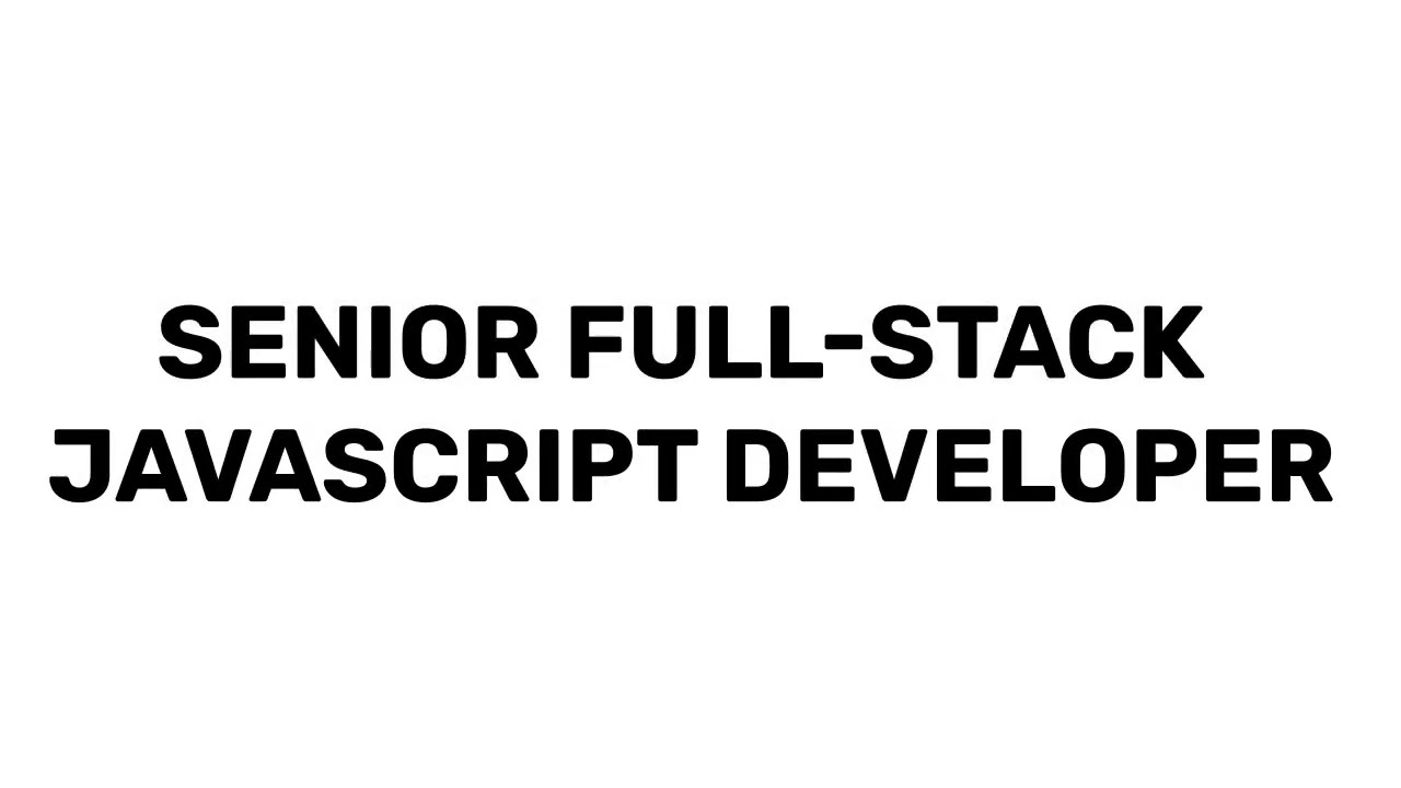 My BEST example of work as a Senior Full-Stack JavaScript Developer
