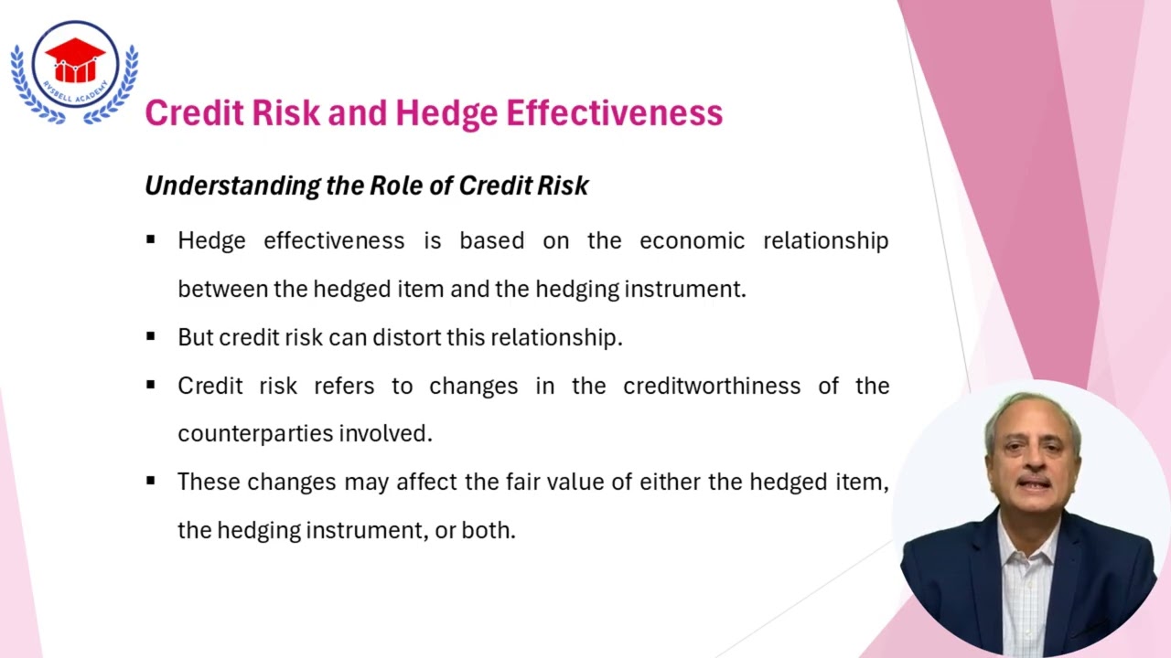 Effect of Credit Risk in Hedging Relationships