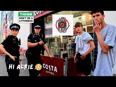 Litterbug Don't Want To Be Filmed 📹🚫 🚯 🚬