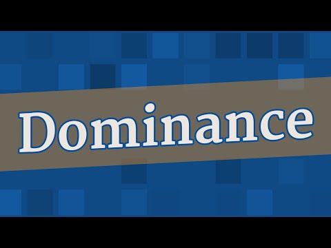 DOMINANCE pronunciation • How to pronounce DOMINANCE