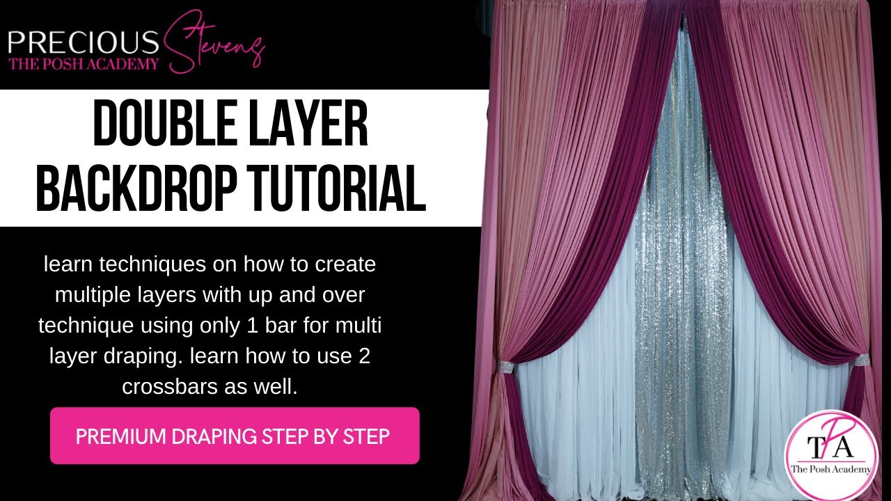 DIY Basic Double Layer Backdrop Full Tutorial
