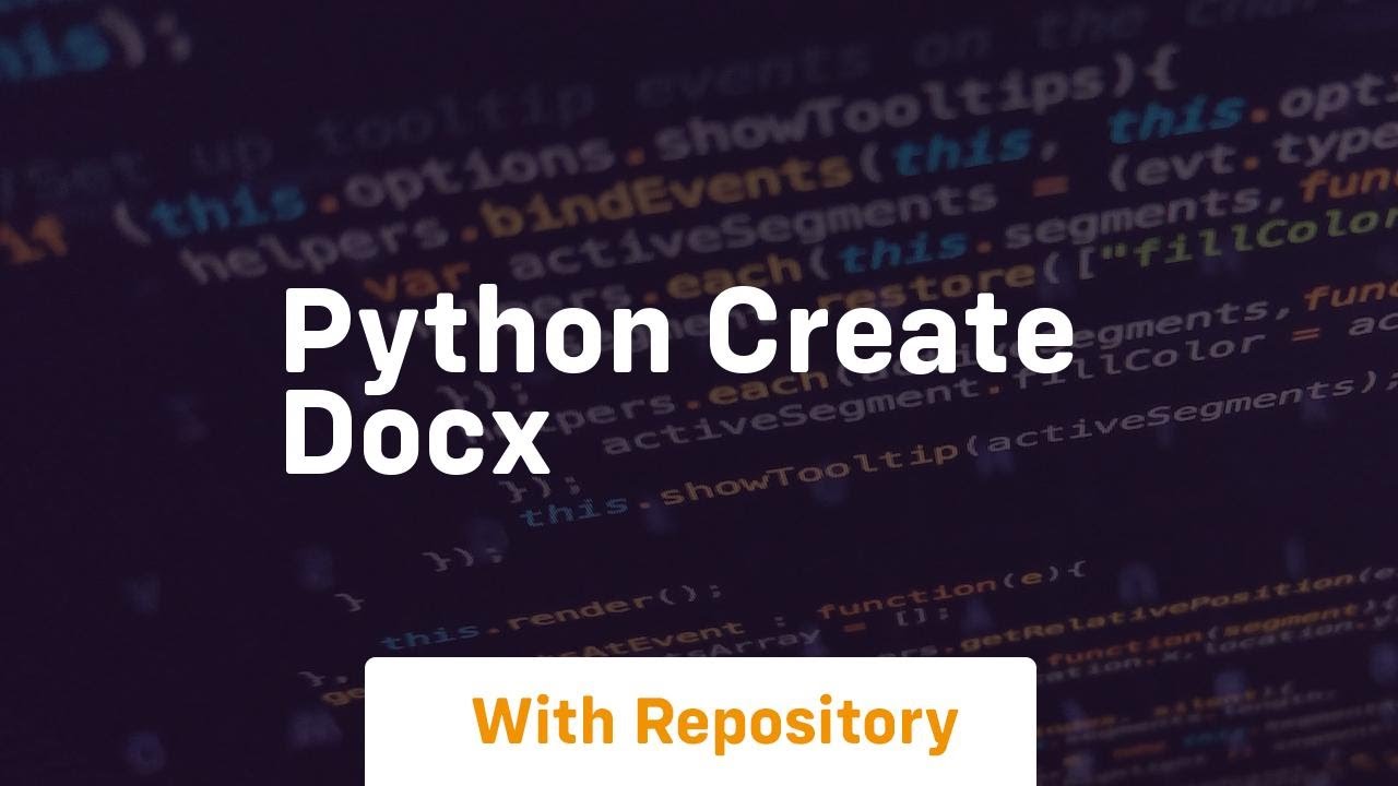 python create docx