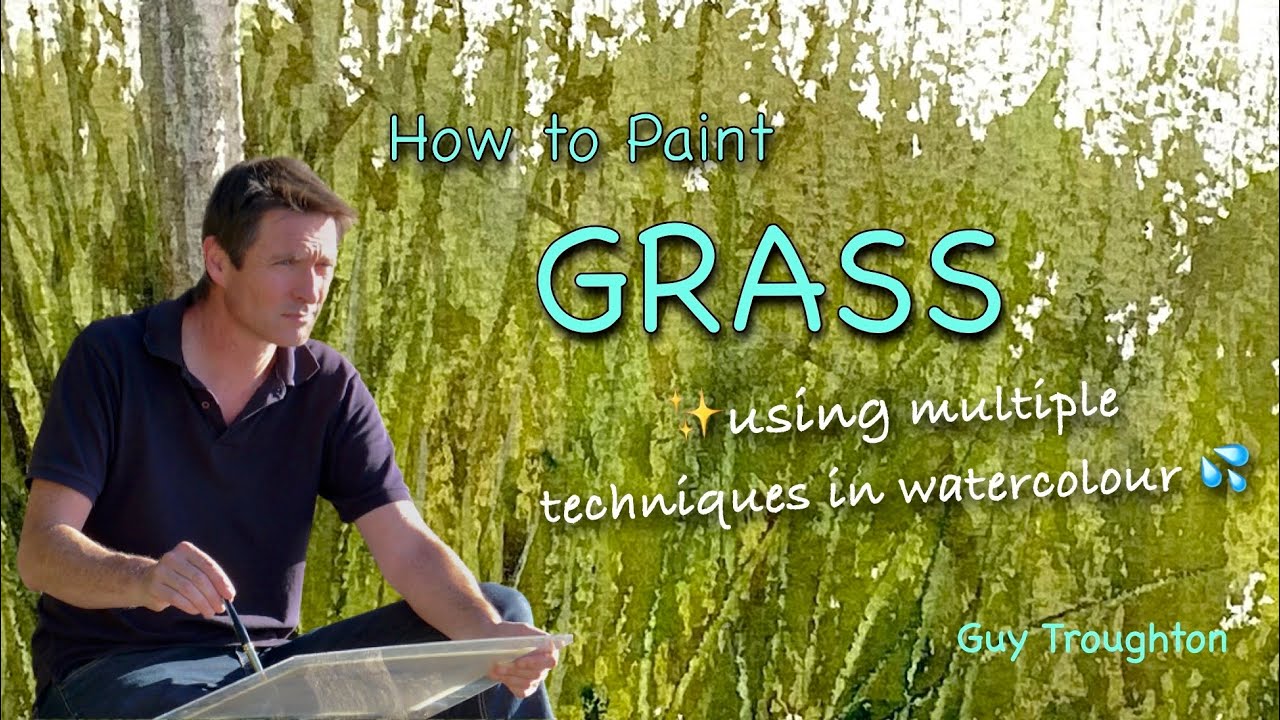 How to Paint Grass in watercolour - quick and loose