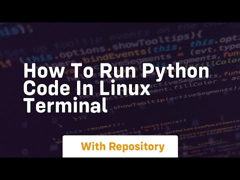 how to run python code in linux terminal