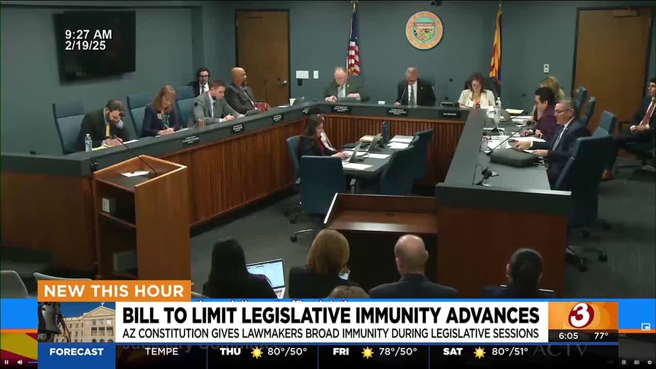 New Arizona bill limiting legislative immunity advances through committee