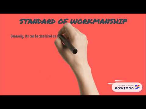 Standard of Workmanship