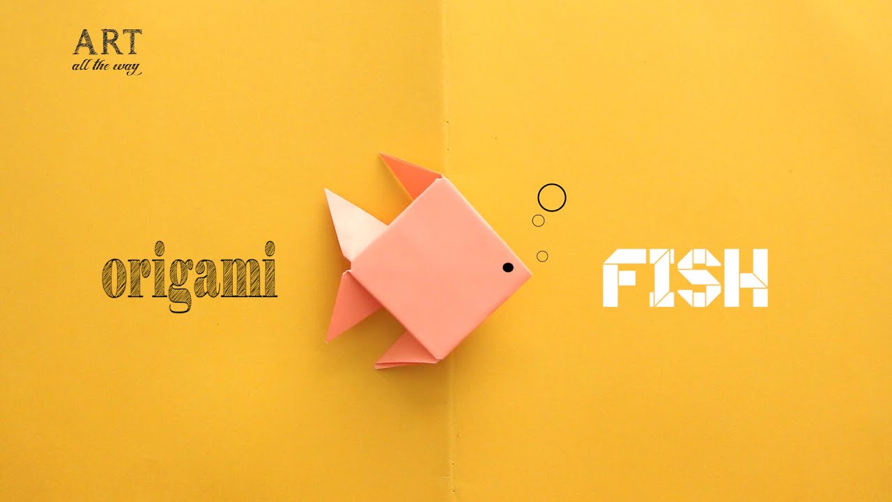 Origami Fish in 5 MINUTES Simple Paper Craft for Kids