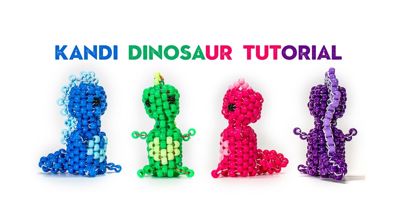 3D Kandi Dinosaur Tutorial | Intermediate Kandi Tutorial
