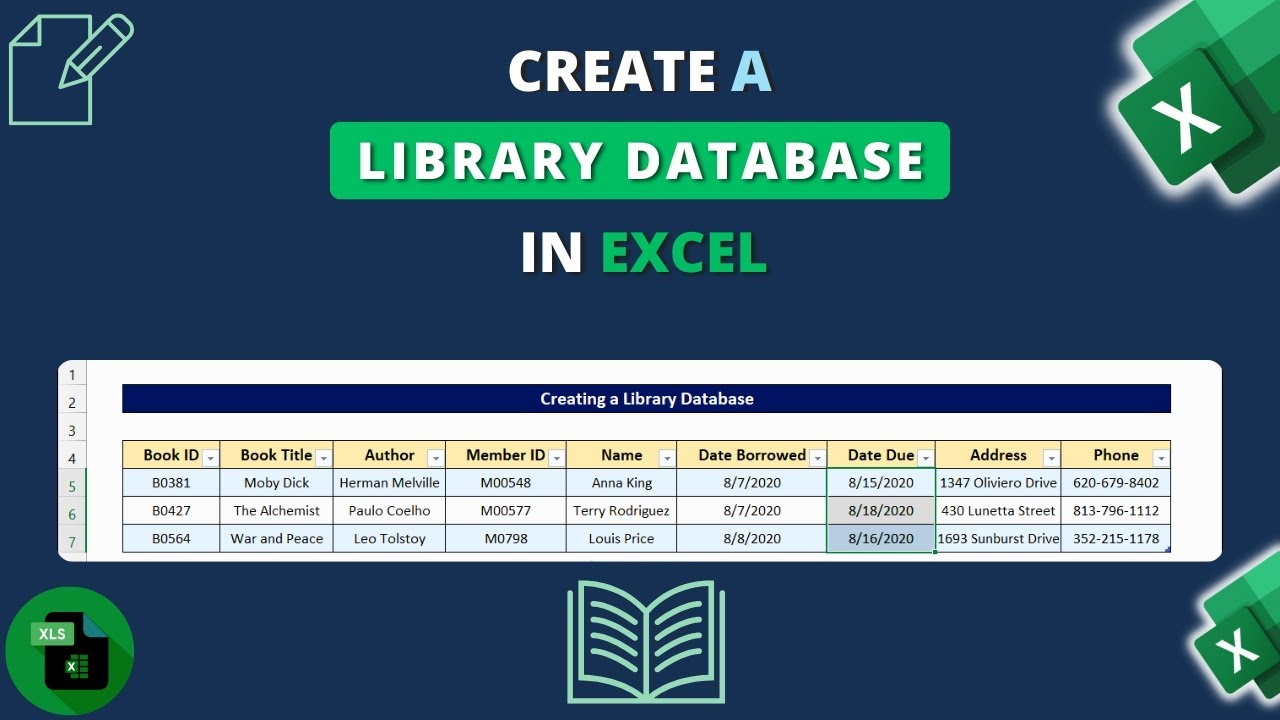 How to Create a Library Database in Excel | The Office Alchemist#exceltutorial #exceltricks