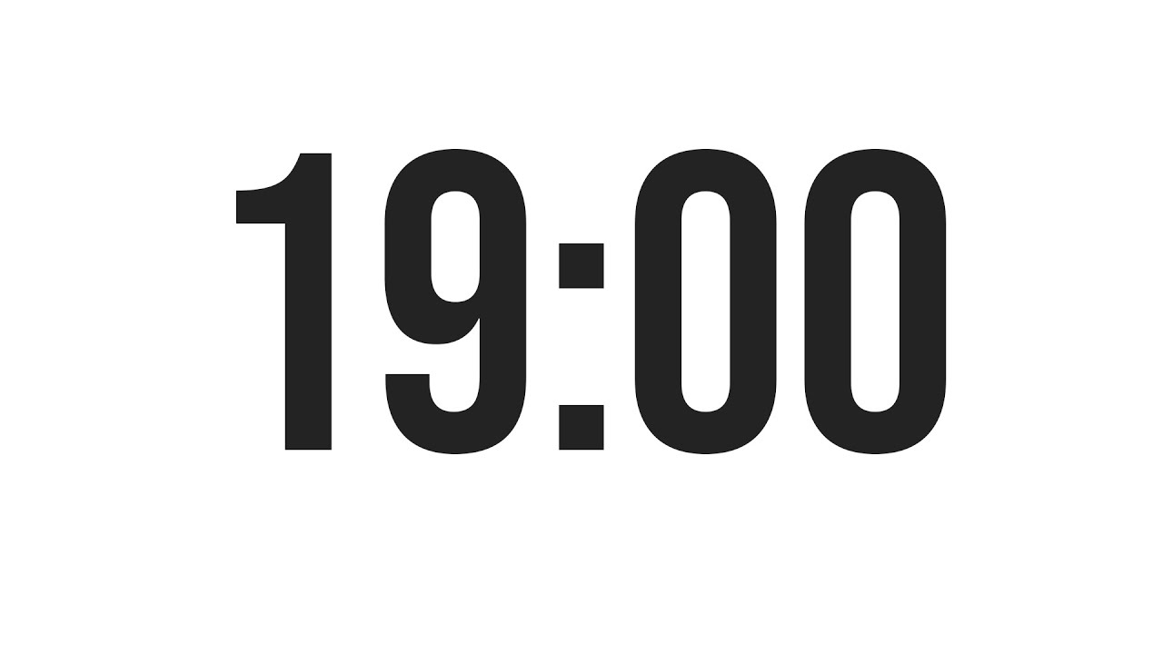 19 MINUTE TIMER - COUNTDOWN TIMER (MINIMAL)