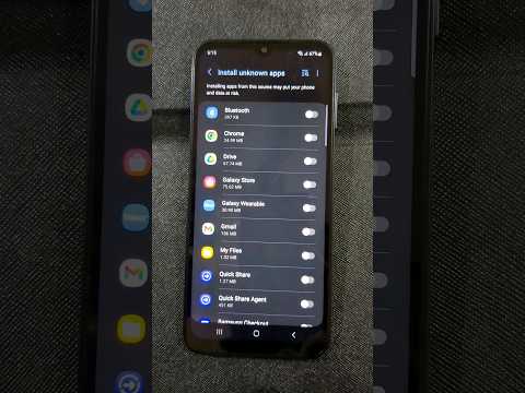 Enable Install Unknown Apps on Samsung Galaxy A14 5G | Install Third-Party Apps #shorts