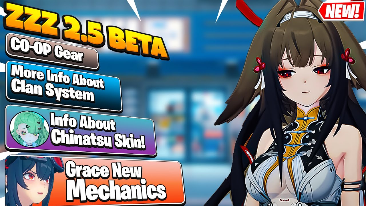 ZZZ 2.5 BETA LEAKS| CO-OP Agents Rework, Grace Mechanics, Chinatsu Skin & More!