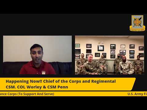 COL Worley and CSM Penn U.S. Army Finance & Comptroller School