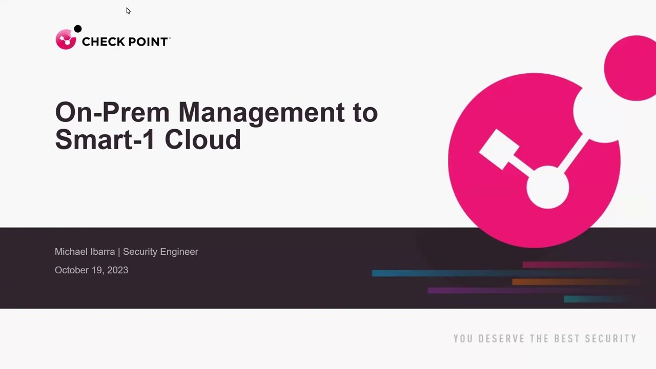 Tips and Tricks 2023  #15 - On-Prem Management to Smart-1 Cloud