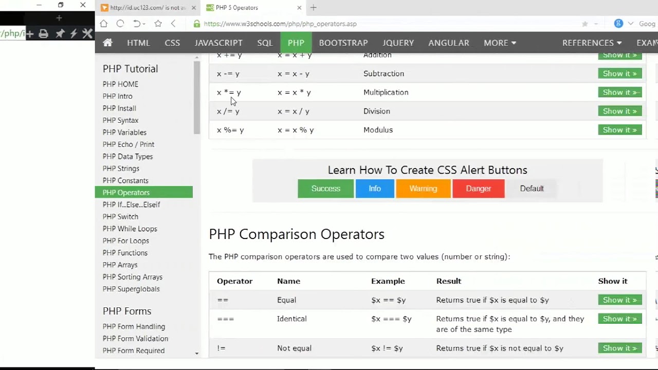 5. macam macam operator pada php-tutorial php komplit mudah dimengerti